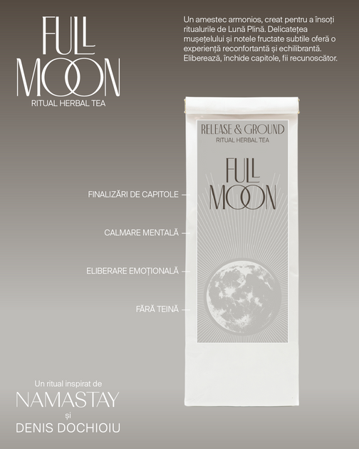 Full Moon ritual ceai de plante – Release & Ground - NAMASTAY | IARMAROC.com