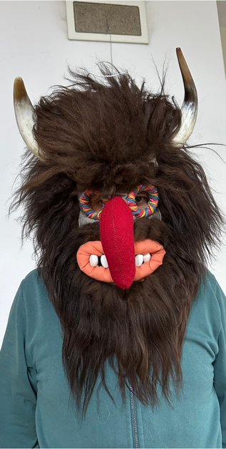 Mască de moșneag cu coarne - Iulian Mihalachi | IARMAROC.com