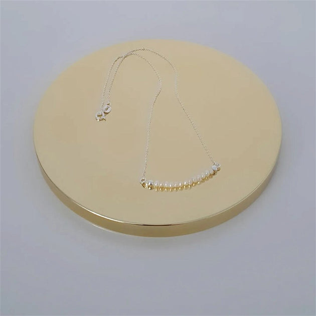 Lantisor argint cu perle naturale | Whispering Pearls | - Meraki ...