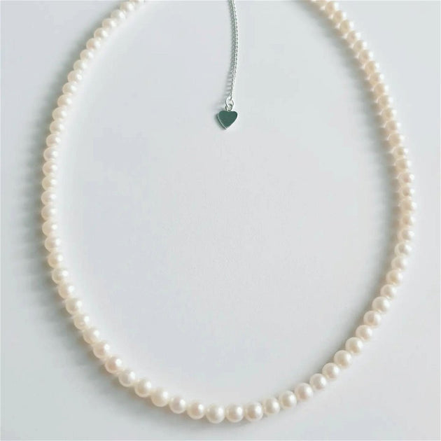 Colier perle naturale si lantisor argint - Meraki | IARMAROC.com