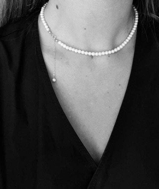 Colier perle naturale si lantisor gold filled - Meraki | IARMAROC.com