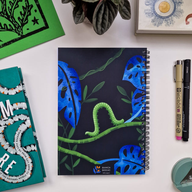 Notebook A5 - copertã ilustratã - Bianca Bideac | IARMAROC.com