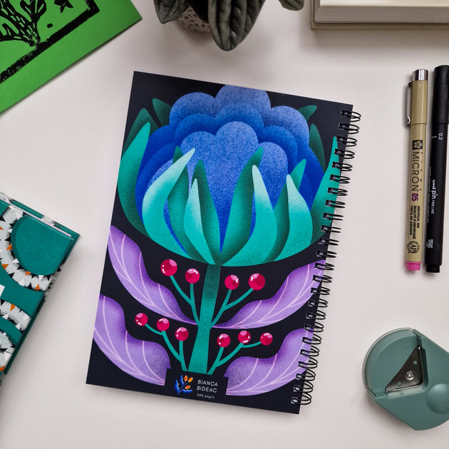 Notebook A5 - copertã ilustratã - Bianca Bideac | IARMAROC.com