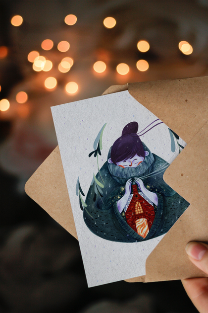 Cartolină "Dorul" - Alexandra Ciocan Illustration & Visual Design ...