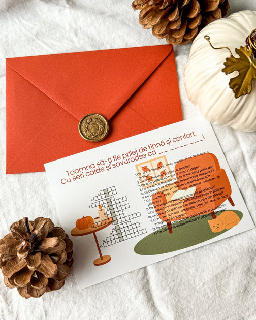 Felicitare de Toamnă tip rebus - JupiterPaints | IARMAROC.com