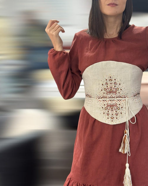 Corset boem din cânepă - CANEP ART | IARMAROC.com