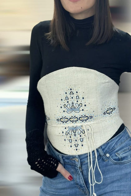Corset boem din cânepă - CANEP ART | IARMAROC.com