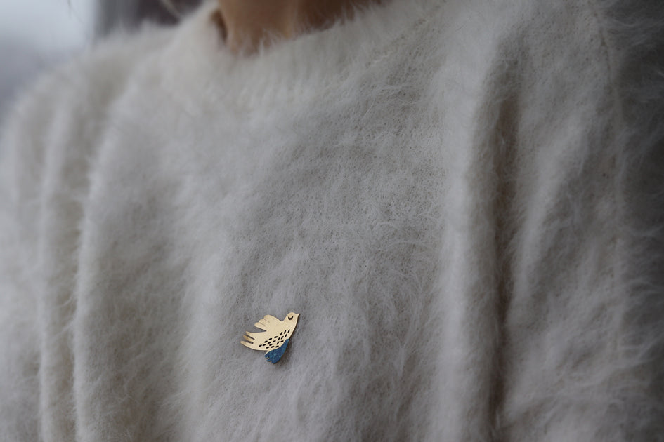 Brosa Pasare din alama - Beatrix Color | IARMAROC.com