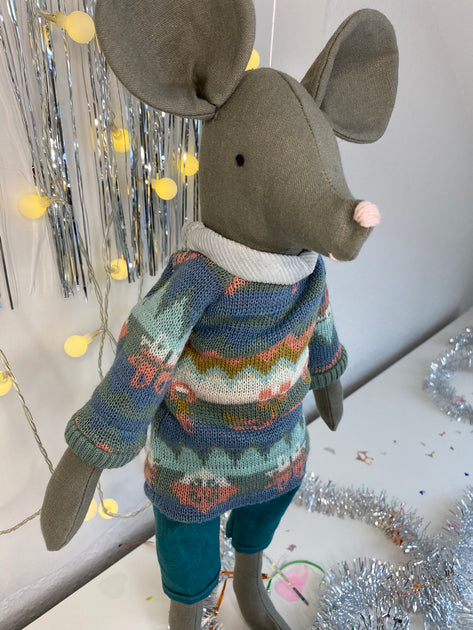 Păpușă lucrată manual din in Șoricel - Muki Puki Toys | IARMAROC.com