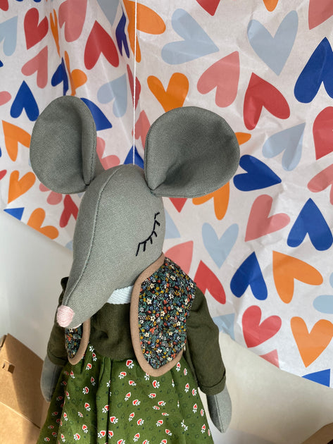 Păpușă lucrată manual din in Șoricel - Muki Puki Toys | IARMAROC.com