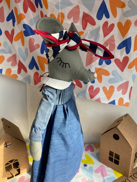 Păpușă lucrată manual șoricel din In - Muki Puki Toys | IARMAROC.com