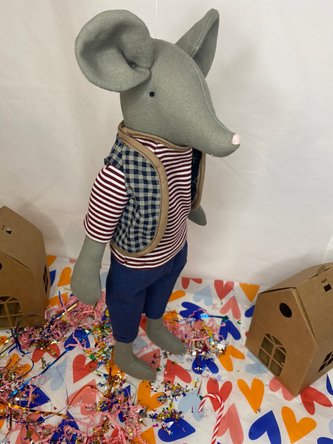 Păpușă lucrată manual din in Șoricel - Muki Puki Toys | IARMAROC.com