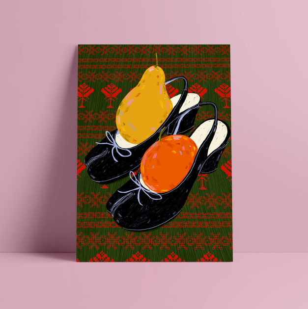 Tabi & Fruits - Print de Artă - Kadna Anda | IARMAROC.com