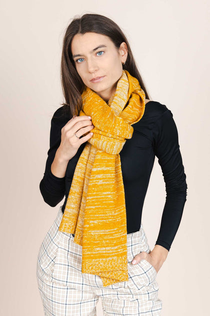 Fular Canepa/Lana - Mustar - De IONESCU Est. 2019 | IARMAROC.com