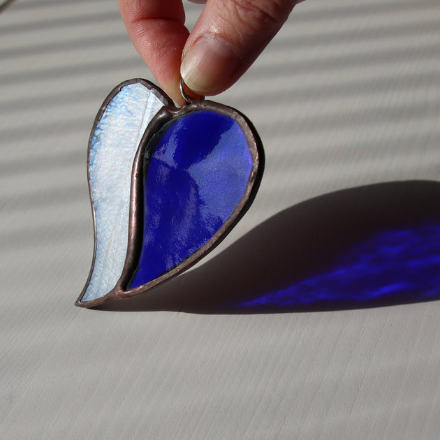 Pandantiv Inima Bicolora - Mare - FurnixArt | IARMAROC.com