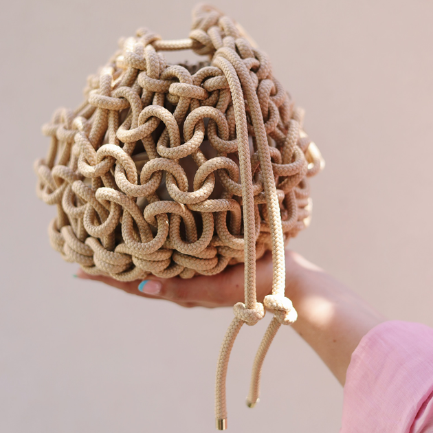 Geantă | the adorable bucket | sand - Coltul Boho | IARMAROC.com